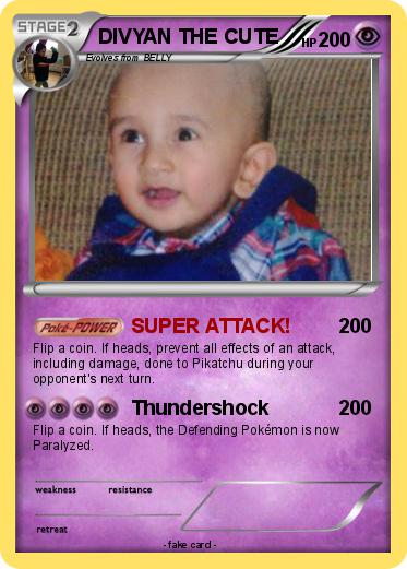 Pokémon DIVYAN THE CUTE - SUPER ATTACK! - My Pokemon Card