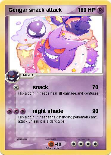 Pokémon Gengar snack attack - snack - My Pokemon Card