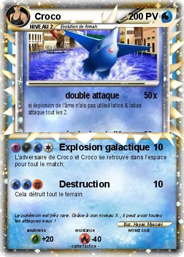 Pokémon Croco 36 36 - Explosion galactique - Ma carte Pokémon
