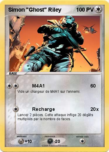Pokémon Simon Ghost Riley 1 1 - M4A1 - Ma carte Pokémon