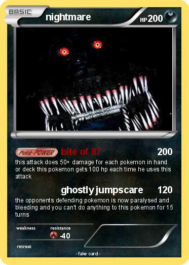 Pokémon Nightmare 1880 1880 - bite of 87 - My Pokemon Card