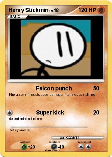 Pokémon Henry Stickmin 2 2 - Falcon punch - My Pokemon Card