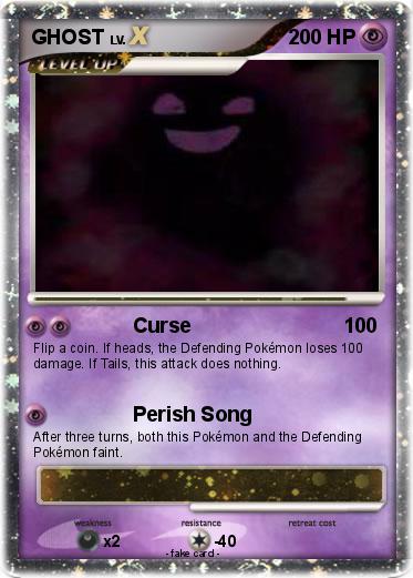 Pokémon GHOST 1991 1991 - Curse - My Pokemon Card