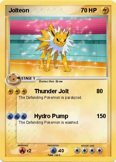 Pokémon Jolteon 431 431 - Thunder Jolt - My Pokemon Card