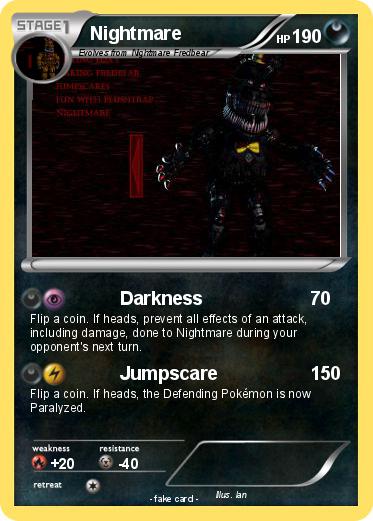 Pokémon Nightmare 1647 1647 - Darkness - My Pokemon Card