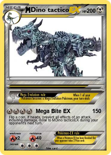 Pokémon Dino tactico - Mega Bite EX - My Pokemon Card