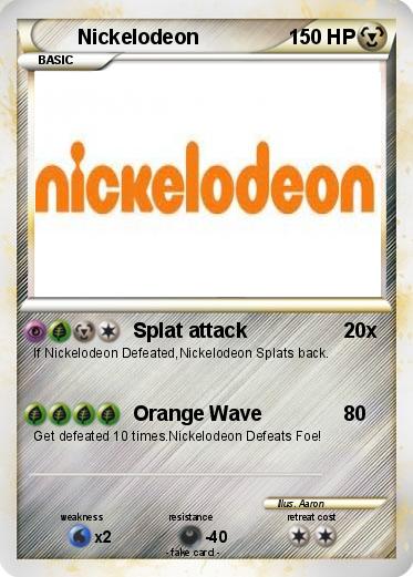 Pokémon Nickelodeon 4 4 - Splat attack - My Pokemon Card