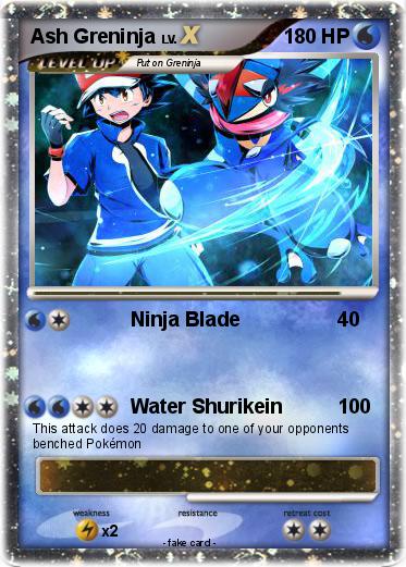 Pokémon Ash Greninja 332 332 - Ninja Blade - My Pokemon Card