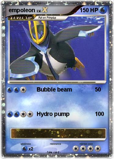 Pokémon empoleon 950 950 - Bubble beam - My Pokemon Card