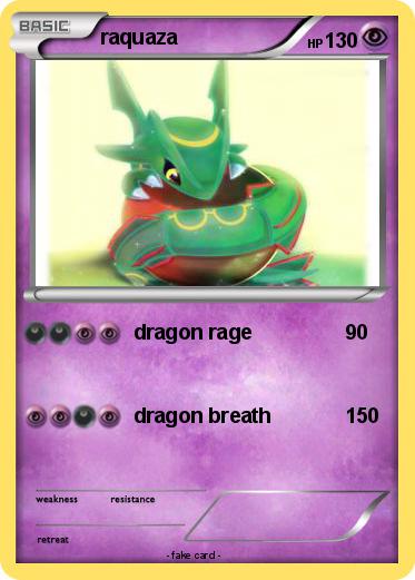 Pokémon raquaza 567 567 - dragon rage - My Pokemon Card