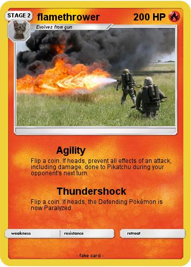 Pokémon flamethrower 72 72 - Agility - My Pokemon Card