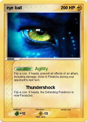 Pokémon eye ball 15 15 - Agility - My Pokemon Card