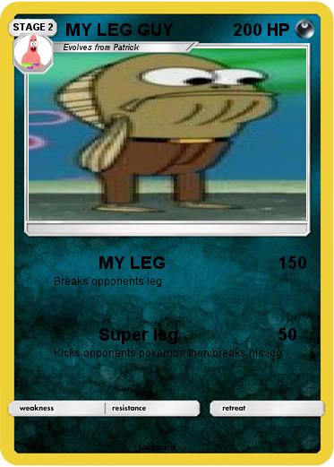 Pokémon MY LEG GUY 2 2 - MY LEG - My Pokemon Card