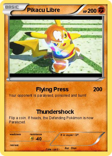 Pokémon Pikacu Libre - Flying Press - My Pokemon Card