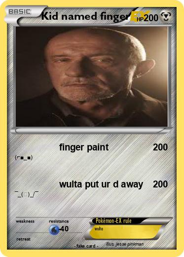 Pokémon Kid named finger 1 1 - finger paint - My Pokemon Card