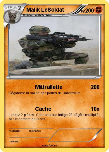 Pokémon Malik LeSoldat - Mittrallette - Ma carte Pokémon