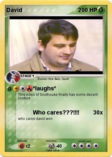 Pokémon David 1845 1845 - *laughs* - My Pokemon Card