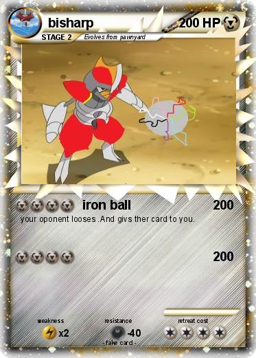 Pokémon bisharp 93 93 - iron ball - My Pokemon Card