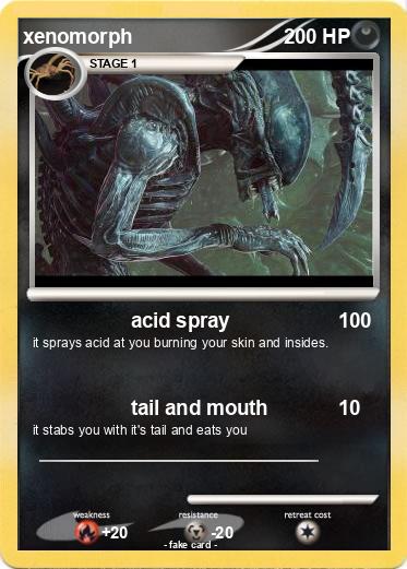 Pokémon xenomorph 329 329 - acid spray - My Pokemon Card