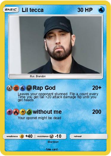 Pokémon Lil tecca 18 18 - Rap God - My Pokemon Card
