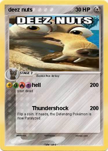 Pokémon deez nuts 377 377 - hell - My Pokemon Card