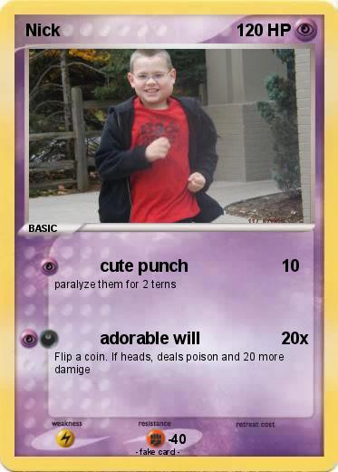 Pokémon Nick 818 818 - cute punch - My Pokemon Card