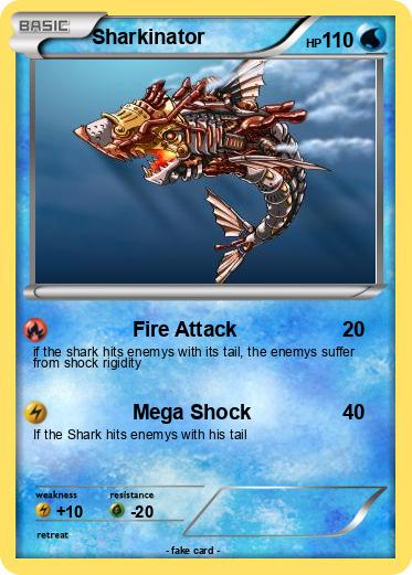 Pokémon Sharkinator 1 1 - Fire Attack - My Pokemon Card
