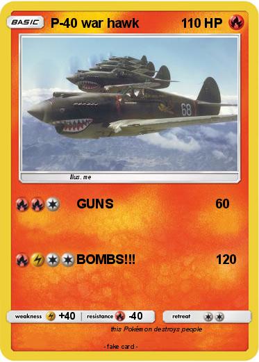 Pokémon P 40 war hawk - GUNS - My Pokemon Card