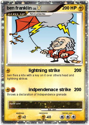 Pokémon ben franklin 26 26 - lightning strike - My Pokemon Card