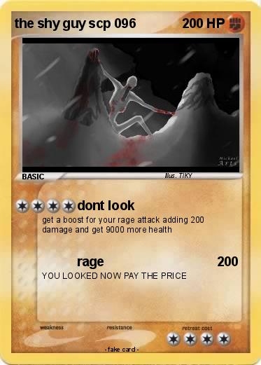 Pokémon the shy guy scp 096 096 - dont look - My Pokemon Card