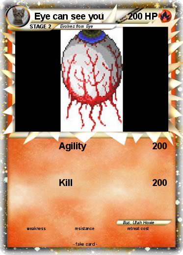 Pokémon Eye can see you - Agility - My Pokemon Card