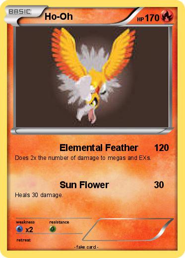 Pokémon Ho Oh 2953 2953 - Elemental Feather - My Pokemon Card