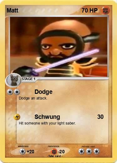 Pokémon Matt 1186 1186 - Dodge - My Pokemon Card