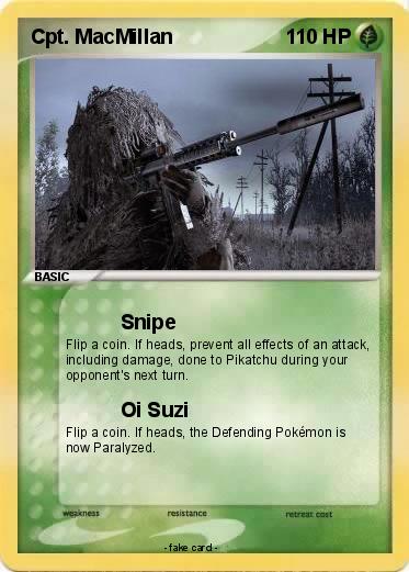 Pokémon Cpt MacMillan 1 1 - Snipe - My Pokemon Card