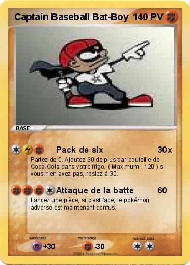 Pokémon Captain Baseball Bat Boy 1 1 - Pack de six - Ma carte Pokémon