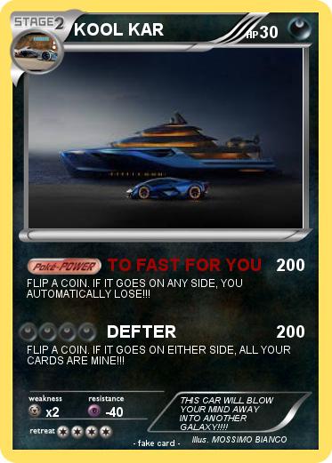 Pokémon KOOL KAR 1 1 - TO FAST FOR YOU - My Pokemon Card