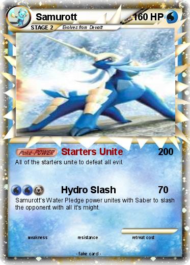 Pokémon Samurott 427 427 - Starters Unite - My Pokemon Card