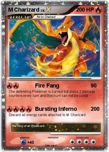 Pokémon M Charizard 872 872 - Fire Fang - My Pokemon Card