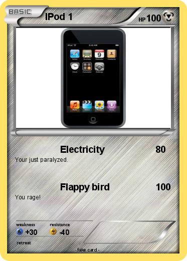 Pokémon IPod 1 1 1 - Electricity - My Pokemon Card