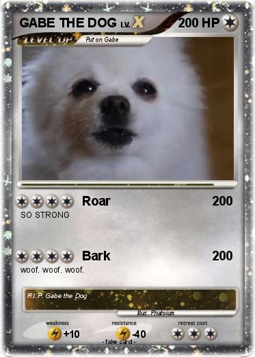 Pokémon GABE THE DOG 19 19 - Roar - My Pokemon Card