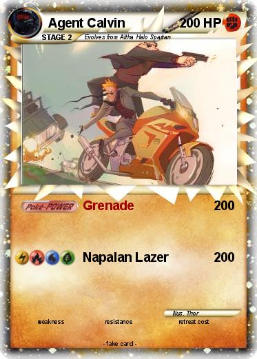 Pokémon Agent Calvin - Grenade - My Pokemon Card