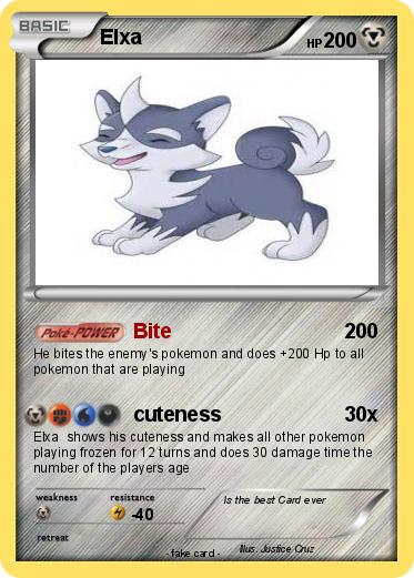 Pokémon Elxa - Bite - My Pokemon Card