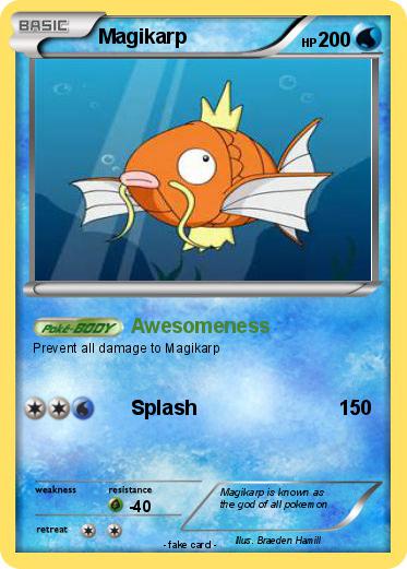 Pokémon Magikarp 1349 1349 - Awesomeness - My Pokemon Card