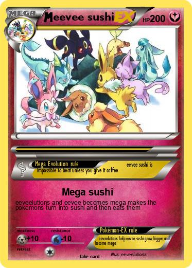 Pokémon eevee sushi - Mega sushi - My Pokemon Card