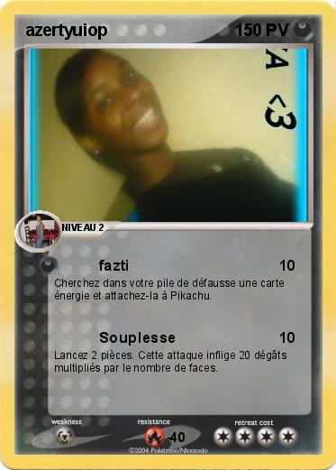 Pokémon azertyuiop - fazti - Ma carte Pokémon