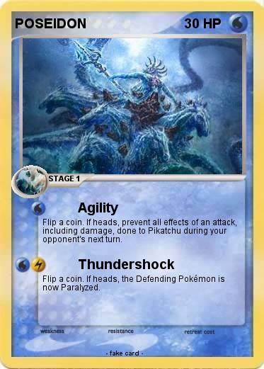 Pokémon POSEIDON 893 893 - Agility - My Pokemon Card