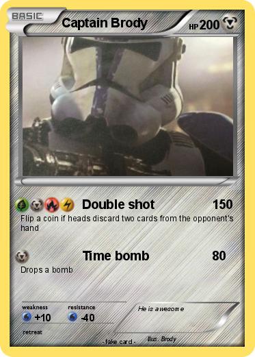 Pokémon Captain Brody - Double shot - My Pokemon Card
