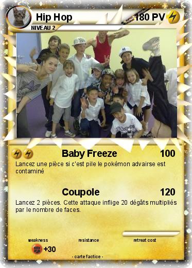 Pokémon Hip Hop 32 32 - Baby Freeze - Ma carte Pokémon