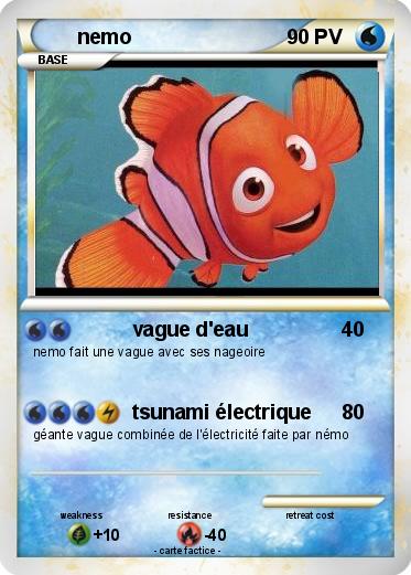 Pokémon nemo 31 31 - vague d'eau - Ma carte Pokémon
