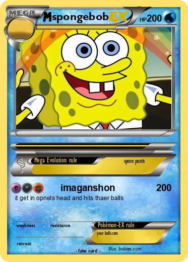 Pokémon spongebob 3768 3768 - imaganshon - My Pokemon Card